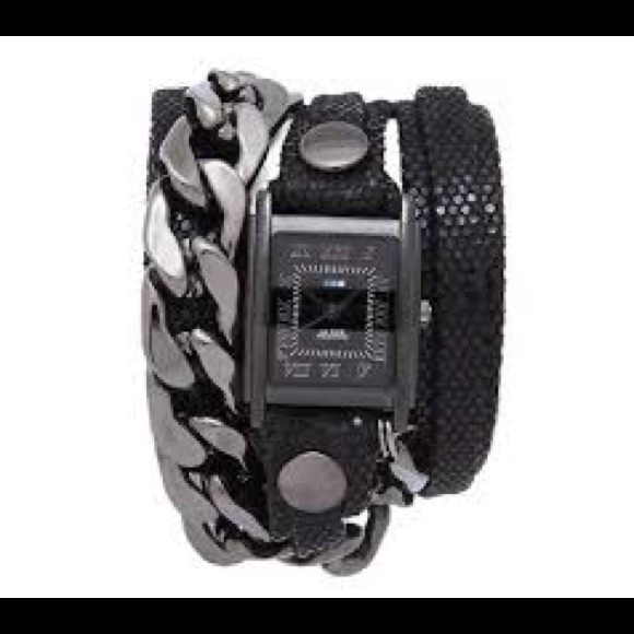 La Mer | Accessories | La Mer Collections Black Sequin Layer Wrap Watch ...